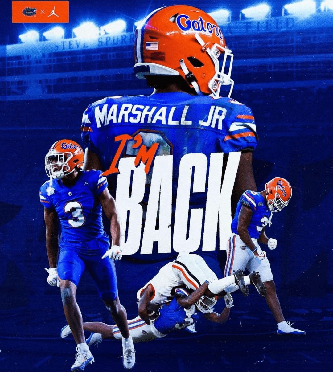Cornerback Jason Marshall announces return to the Florida Gators ...